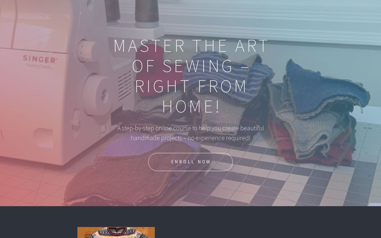 My Favorite Sewing Course